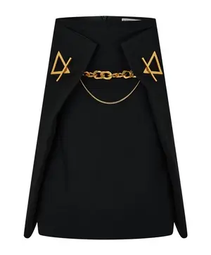 Bottega Veneta Simple Middle Skirt - Black