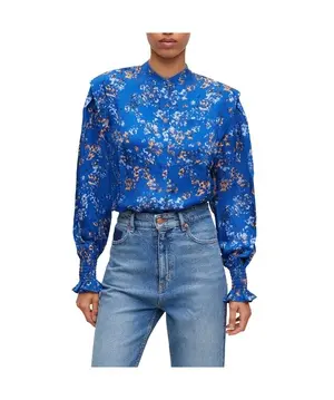 Hugo Boss Cobaltblue Floralprint Blouse