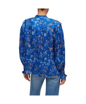 Hugo Boss Cobaltblue Floralprint Blouse