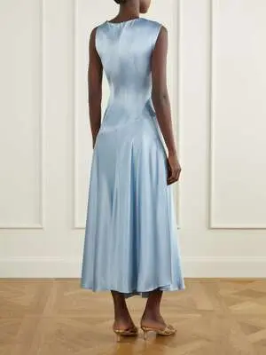 Aje Siren Embellished Satin Maxi Dress