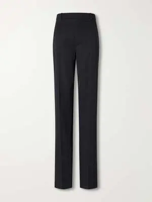 Bottega Veneta Wool Grain De Poudre Straight-leg Pants