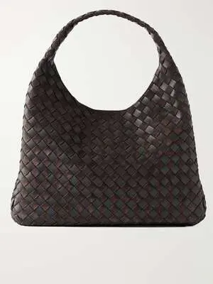 Bottega Veneta Bell Large Intrecciato Leather Shoulder Bag