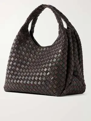 Bottega Veneta Bell Large Intrecciato Leather Shoulder Bag