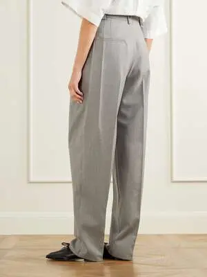 Bottega Veneta Wool Flannel Straight-leg Pants