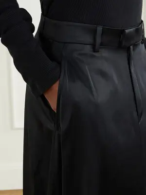 ANN DEMEULEMEESTER Kaisa Duchesse-satin Maxi Skirt