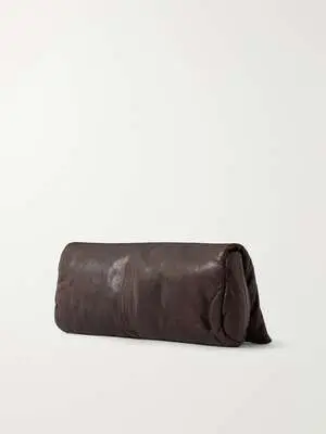 Rick Owens Crinkled Leather Clutch