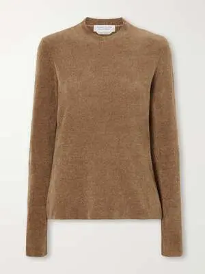 Gabriela Hearst Ribbed Silk Crewneck Sweater