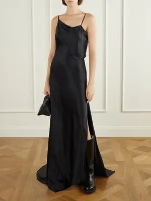 ANN DEMEULEMEESTER Silk-satin Maxi Dress