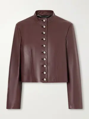 Altuzarra Dixon Leather Jacket - Brown