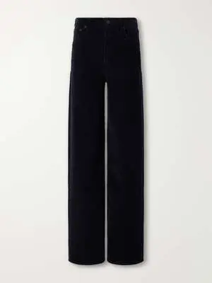 AGOLDE Ren Cotton-corduroy High-waist Wide-leg Pants