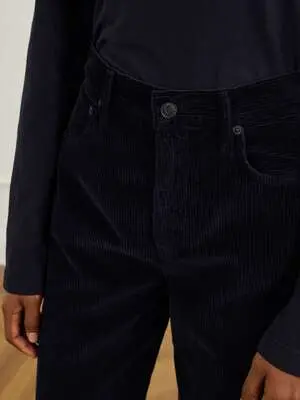 AGOLDE Ren Cotton-corduroy High-waist Wide-leg Pants