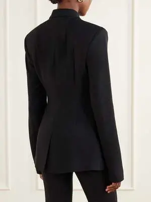 Tove Double-breasted Crepe Blazer