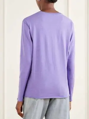 Auralee Cotton And Cashmere-blend T-shirt