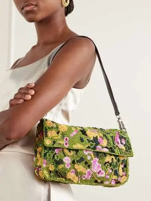 Staud Timmy Beaded Shoulder Bag