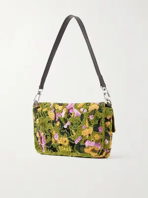 Staud Timmy Beaded Shoulder Bag