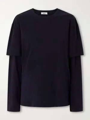 AGOLDE Lois Layered Organic Cotton-jersey T-shirt