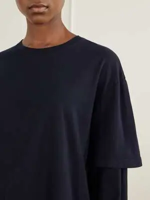 AGOLDE Lois Layered Organic Cotton-jersey T-shirt