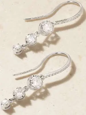 JENNIFER MEYER 18-karat White Diamond Earrings
