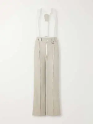 YVES SALOMON Pleated Flared Ski Pants