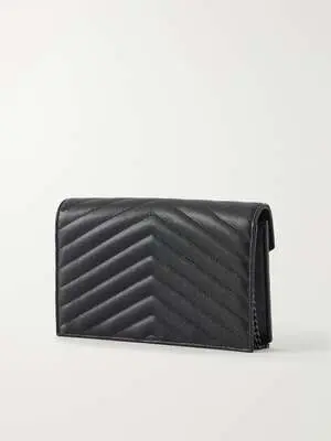 Saint Laurent Cassandre Mini Matelassé Leather Shoulder Bag