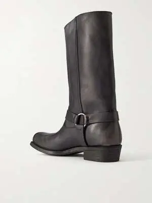 GOLDEN GOOSE Distressed Leather Knee Boots
