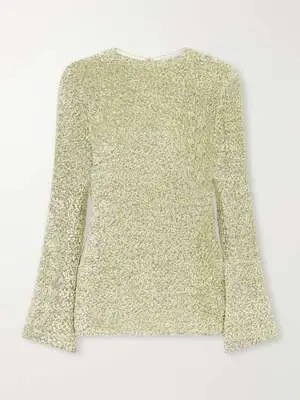 LIBEROWE Elora Cut-out Lurex Chenille Blouse