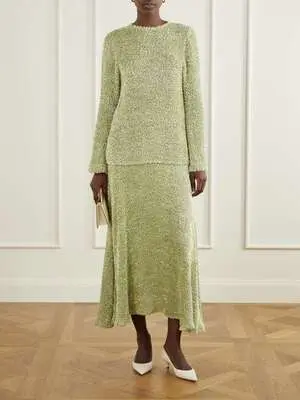 LIBEROWE Elora Cut-out Lurex Chenille Blouse