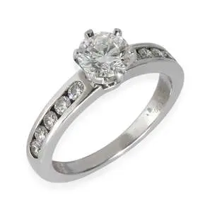 Tiffany & Co. 0.7 Ct Round Brilliant Diamond Engagement Ring