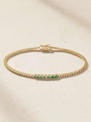 JENNIFER MEYER 18-karat Gold, Diamond And Tennis Bracelet