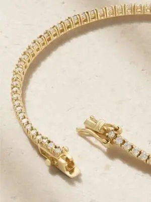 JENNIFER MEYER 18-karat Gold, Diamond And Tennis Bracelet
