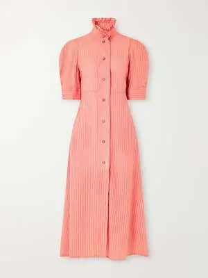 Thierry Colson Venetia Cotton-voile Midi Dress
