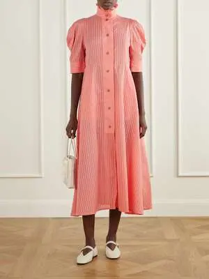 Thierry Colson Venetia Cotton-voile Midi Dress