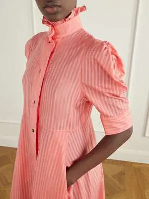 Thierry Colson Venetia Cotton-voile Midi Dress