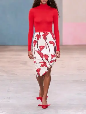 Carolina Herrera Wool And Silk-blend Turtleneck Sweater