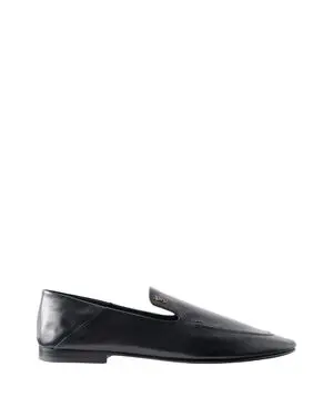 Saint Laurent Alain Cassandre-embellished Leather Loafers - Black
