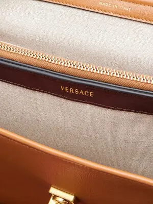 Versace Medium Calf Leather Shoulder Bag - Brown
