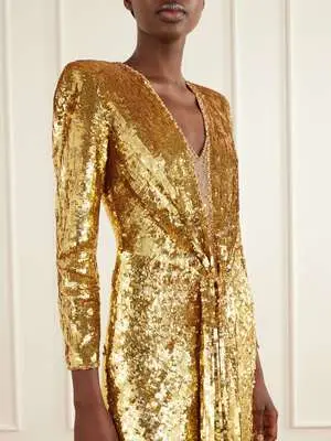 Jenny Packham Narcissus Embellished Tulle Gown