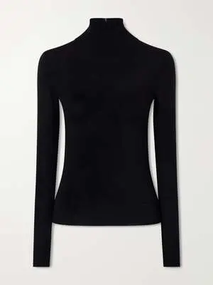 Carolina Herrera Wool And Silk-blend Turtleneck Sweater