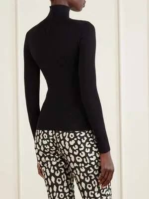 Carolina Herrera Wool And Silk-blend Turtleneck Sweater