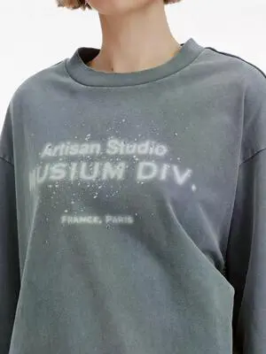 MUSIUM DIV. Logo-print Ruched T-shirt