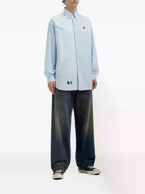 FINGERCROXX Logo-patch Button-down Shirt