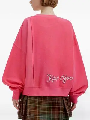 FINGERCROXX Patchwork Logo-patch Sweatshirt