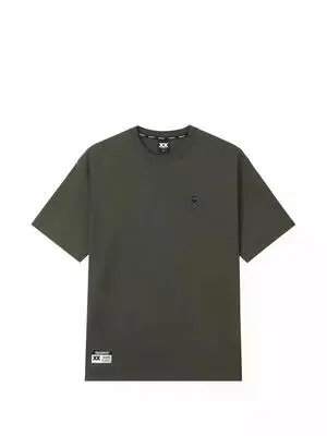 FINGERCROXX Logo-embroidered Graphic-print T-shirt