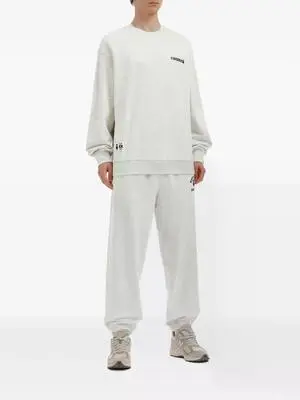 FINGERCROXX Logo-print Track Pants - Grey