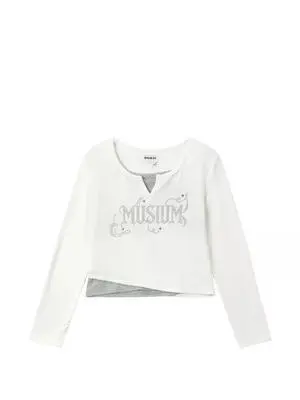 MUSIUM DIV. Logo-print Layered-effect T-shirt - White