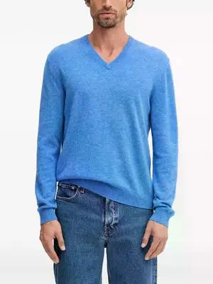 BENETTON V-neck Jumper - Blue