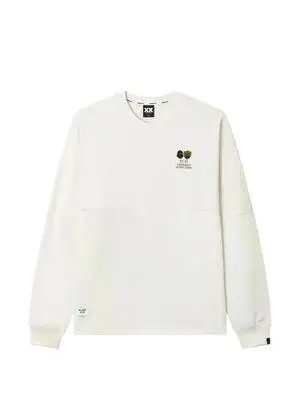 FINGERCROXX Logo-print Long-sleeve Sweatshirt - Neutrals