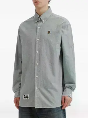 FINGERCROXX Logo-patch Button-down Shirt