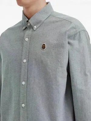 FINGERCROXX Logo-patch Button-down Shirt