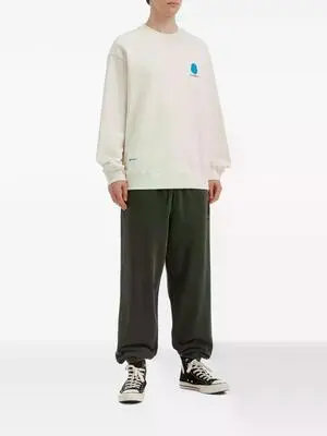 FINGERCROXX Logo-print Drawstring-waist Track Pants